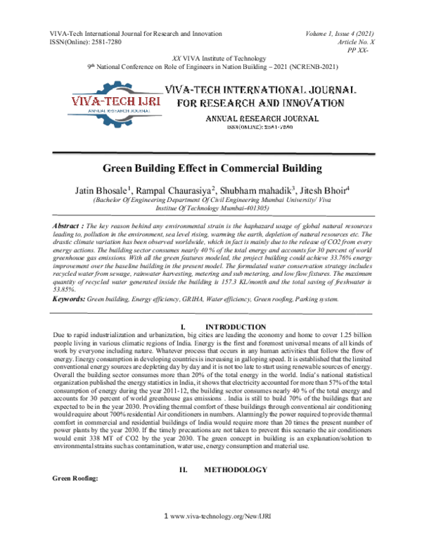 (PDF) Green Building Effect in Commercial Building