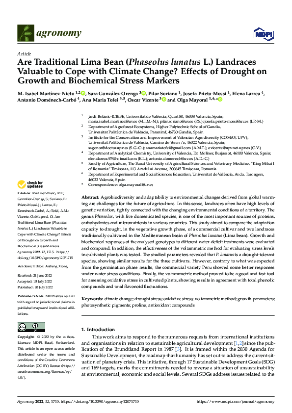 (PDF) Are Traditional Lima Bean (Phaseolus lunatus L.) Landraces ...