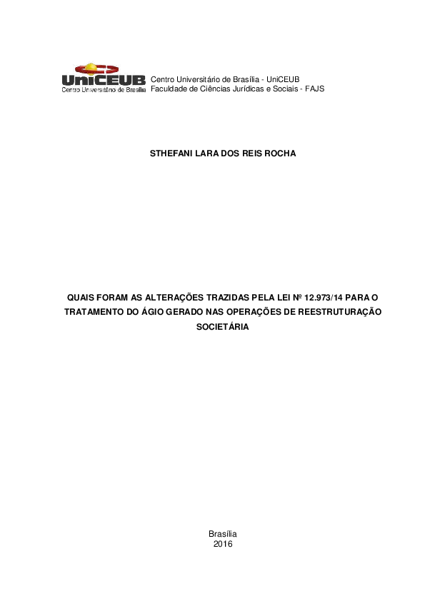 (PDF) Quais foram as alterações trazidas pela lei n° 12.973/14 para o ...