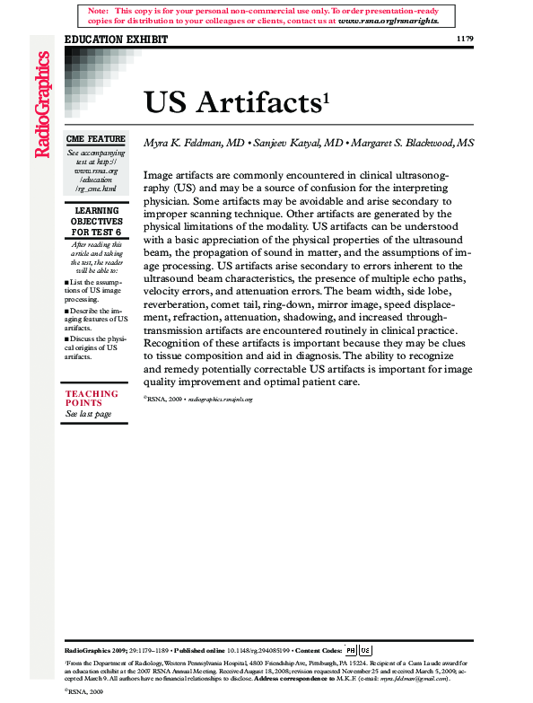 (PDF) US Artifacts