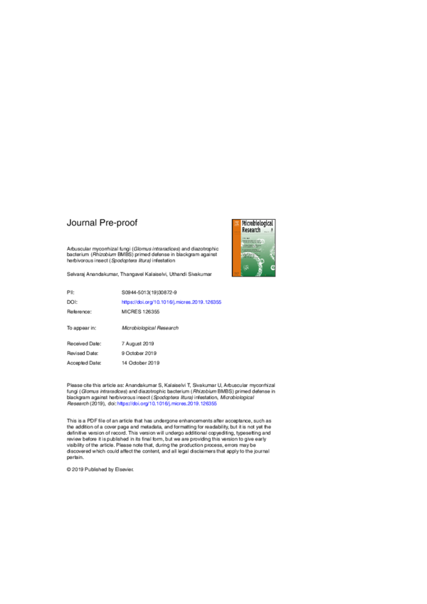 (PDF) Arbuscular mycorrhizal fungi (Glomus intraradices) and ...