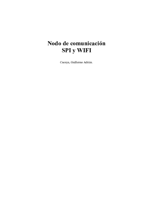 (PDF) Nodo de comunicación SPI y WIFI