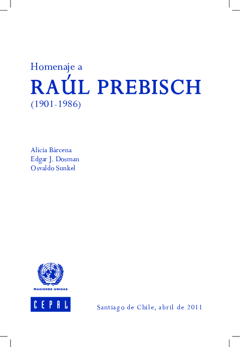 (PDF) Reflexiones sobre la vida y obra de Raúl Prebisch