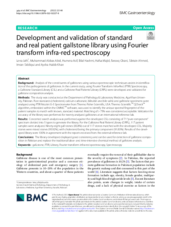 (PDF) Development and validation of standard and real patient gallstone ...