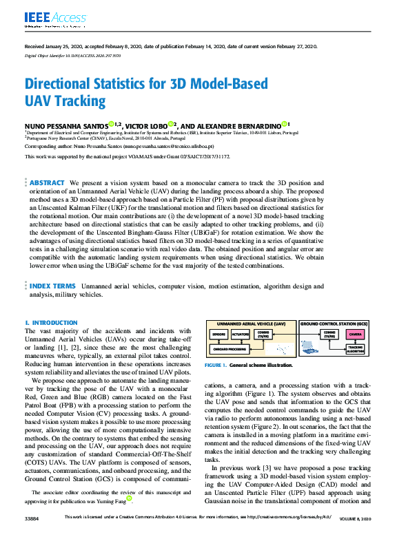 (PDF) Directional Statistics for 3D Model-Based UAV Tracking | Victor ...