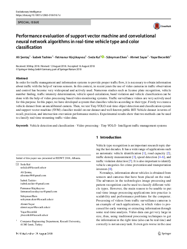(PDF) Performance evaluation of support vector machine and artificial neural network in the ...