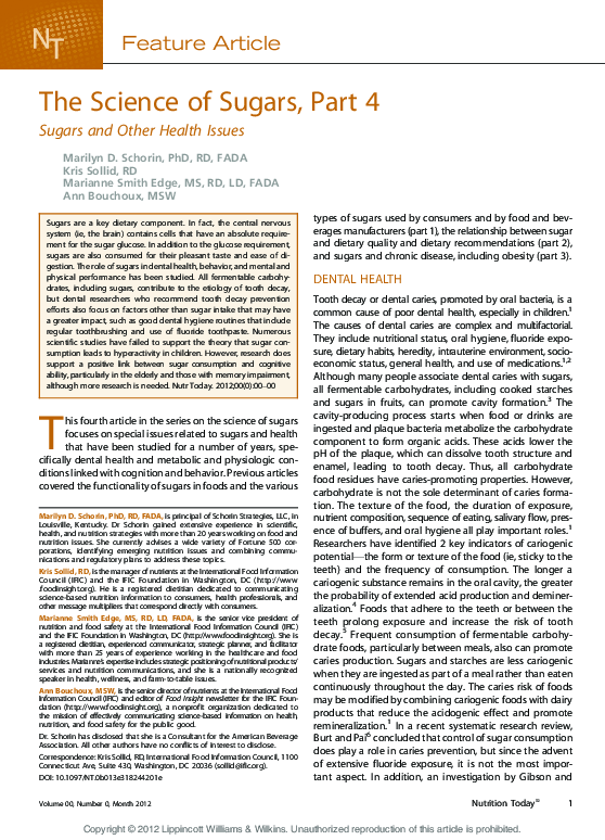 (PDF) The Science of Sugars, Part 4