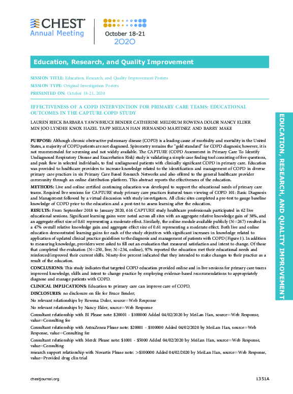 (PDF) Effectiveness of a Copd Intervention for Primary Care Teams ...
