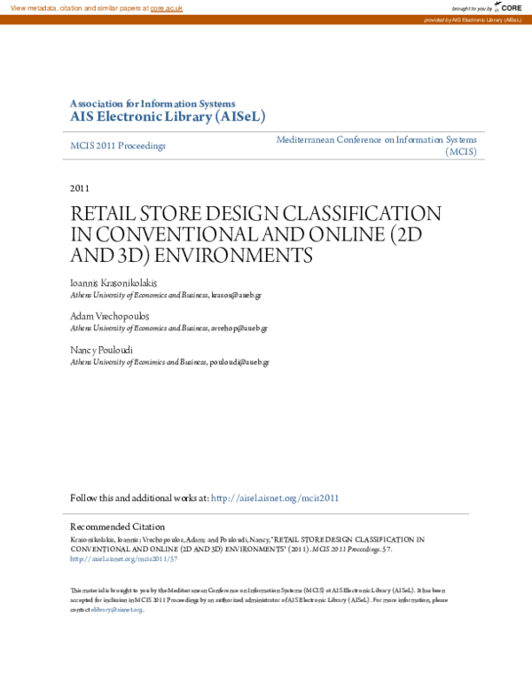 (PDF) Retail store design classification in conventional and online (2D ...