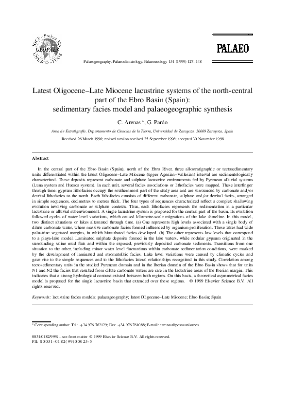 (PDF) Latest Oligocene–Late Miocene lacustrine systems of the north ...