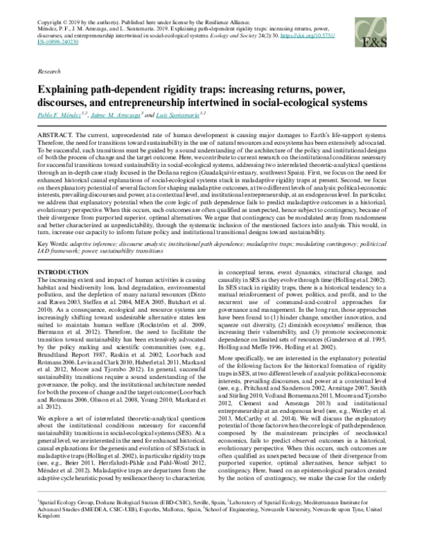 (PDF) Explaining path-dependent rigidity traps: increasing returns ...