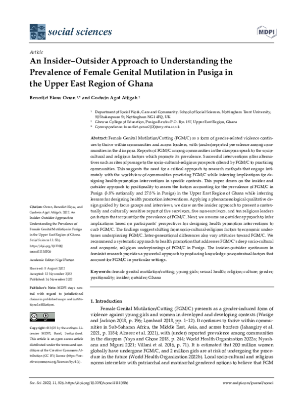 (PDF) An Insider-Outsider Approach to Understanding the Prevalence of ...