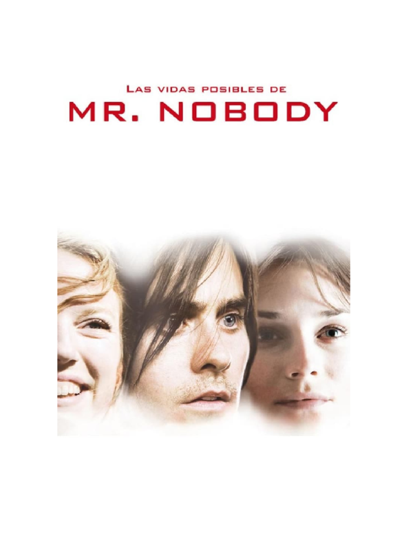 (PDF) JACO VAN DORMAEL: MR. NOBODY Análisis