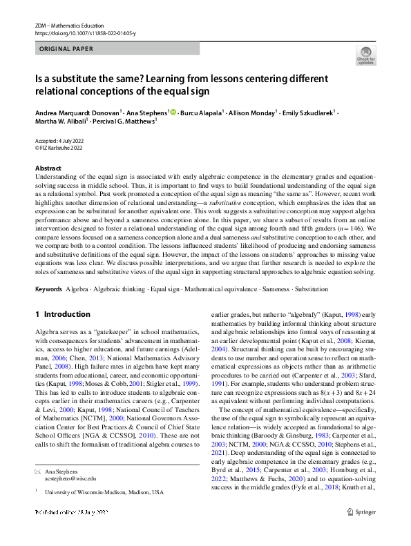 (PDF) Is a substitute the same? Learning from lessons centering ...
