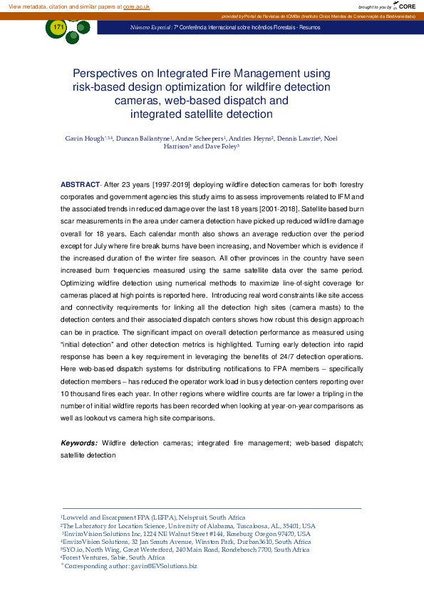 (PDF) Perspectives on Integrated Fire Management using risk-based ...