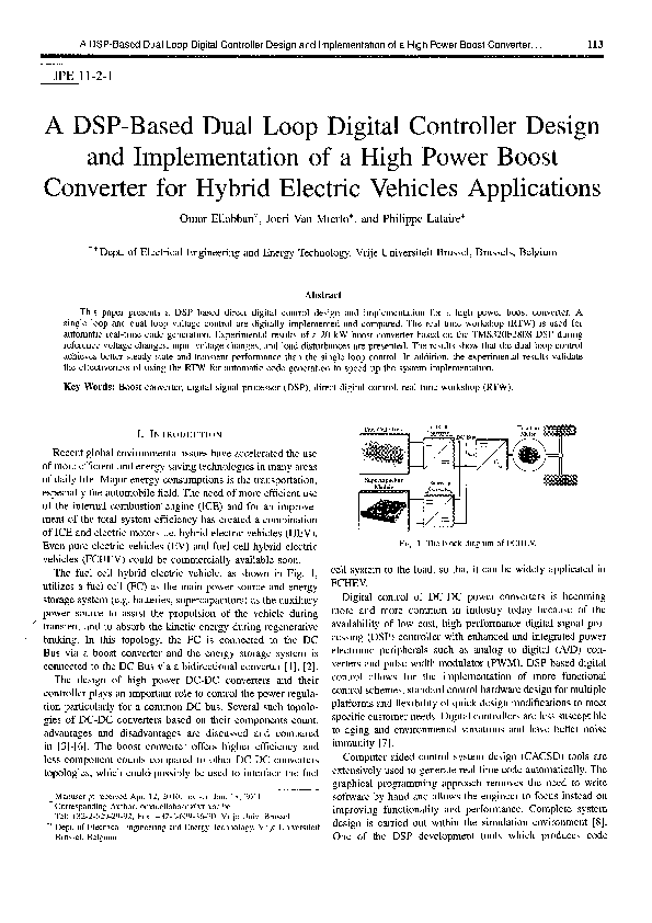 Pdf A Dsp Based Dual Loop Digital Controller Design And 3097