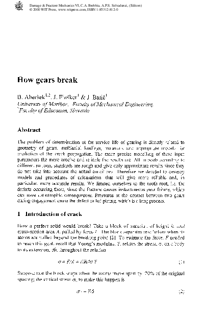(PDF) How gears break