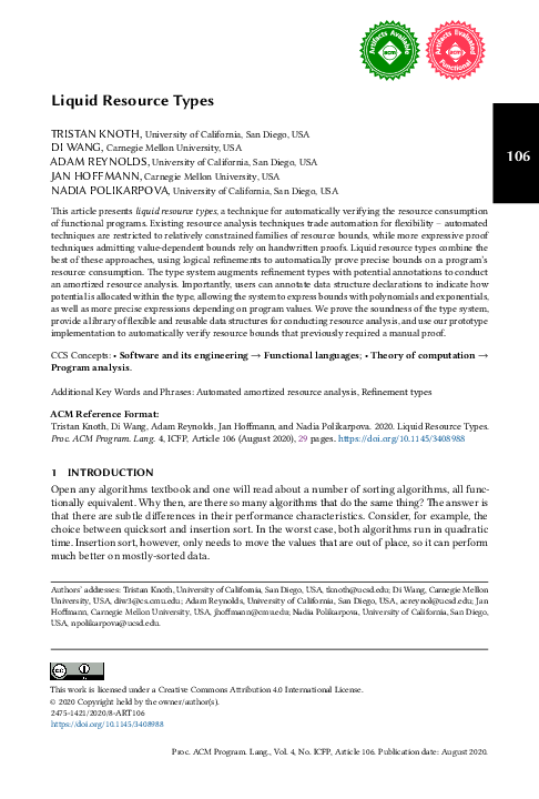 (PDF) Liquid resource types