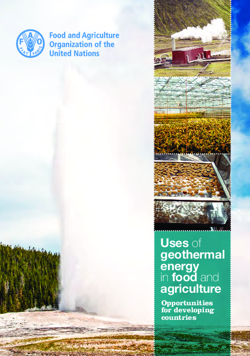 (PDF) Uses of geothermal energy in food and agriculture: opportunities ...