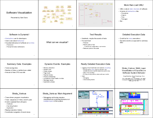 (PDF) Strata-various: multi-layer visualization of dynamics in software system behavior | Tova ...