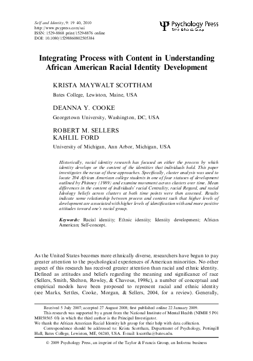 (PDF) Integrating Process with Content in Understanding African ...