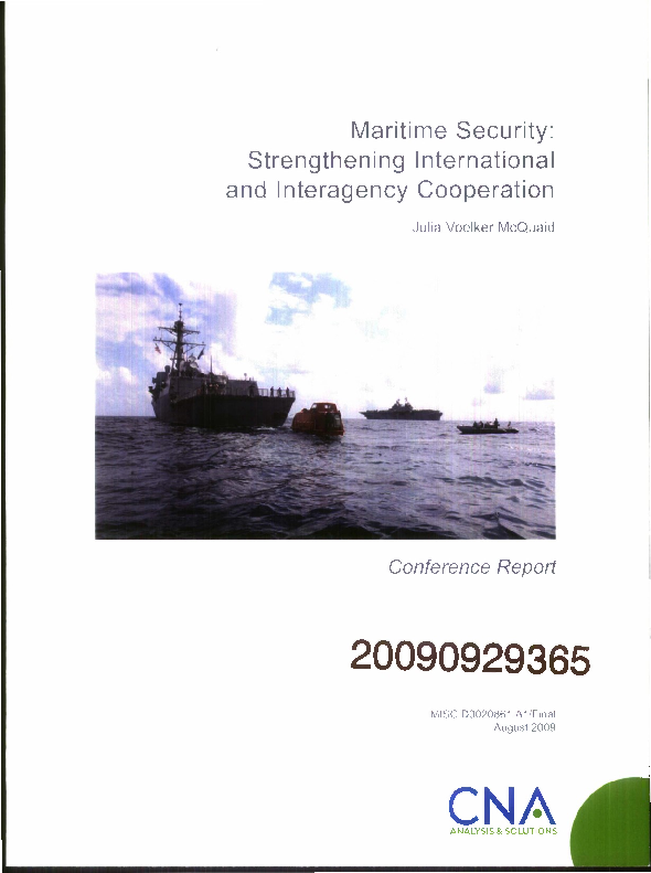 (PDF) Maritime Security: Strengthening International and Interagency ...