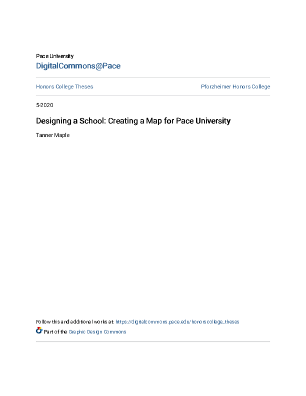 (PDF) Designing a School: Creating a Map for Pace University
