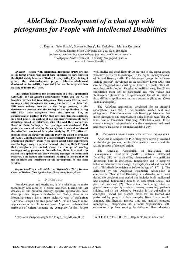 (PDF) AbleChat: Development of a chat app with pictograms for people ...