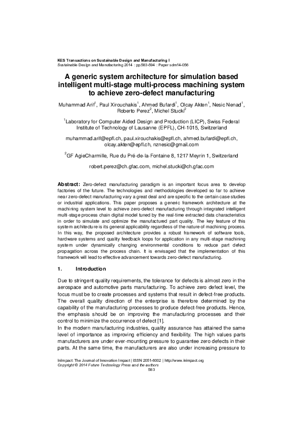 (PDF) A generic system architecture for simulation based intelligent multi-stage multi-process ...