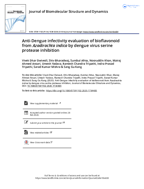 (PDF) Anti-dengue infectivity evaluation of bioflavonoid from ...