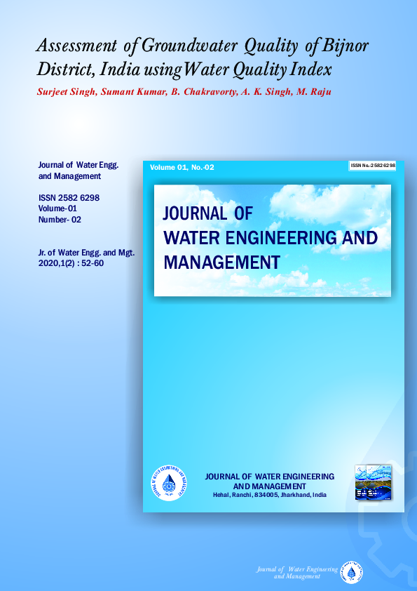 (PDF) Assessment of Groundwater Quality of Bijnor District, India using Water Quality Index