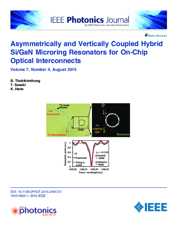 (PDF) Asymmetrically and Vertically Coupled Hybrid Si/GaN Microring ...