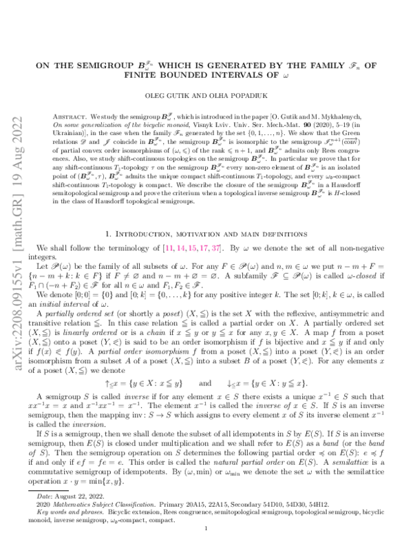 (PDF) On the semigroup $\boldsymbol{B}_{\omega}^{\mathscr{F}_n}$ which is generated by the ...