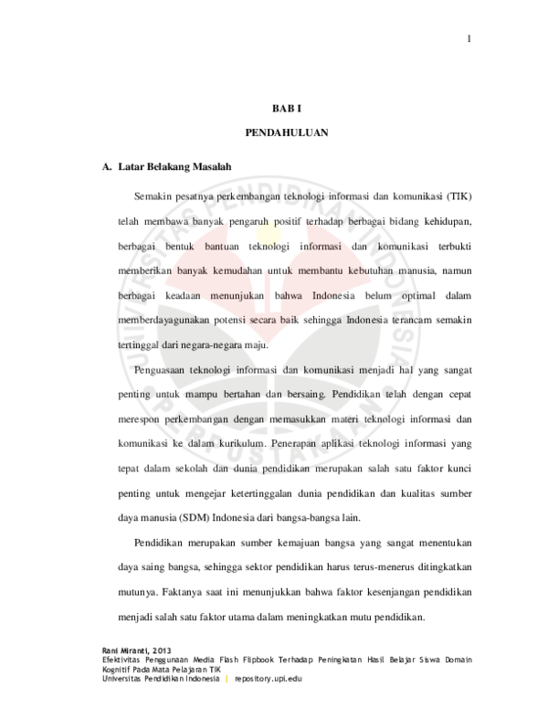 (PDF) EFEKTIVITAS PENGGUNAAN MEDIA FLASH FLIP BOOK TERHADAP PENINGKATAN HASIL BELAJAR SISWA ...