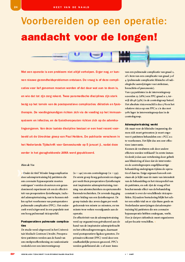 (PDF) Voorbereiden op een operatie: aandacht voor de longen!