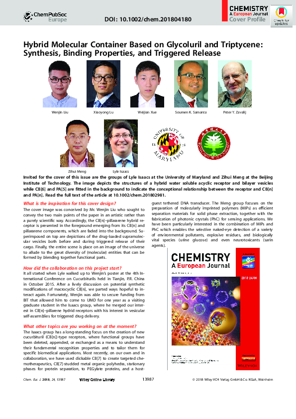 (PDF) Hybrid Molecular Container Based on Glycoluril and Triptycene ...