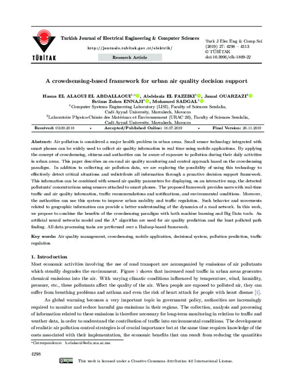 (PDF) A crowdsensing-based framework for urban air quality decision support