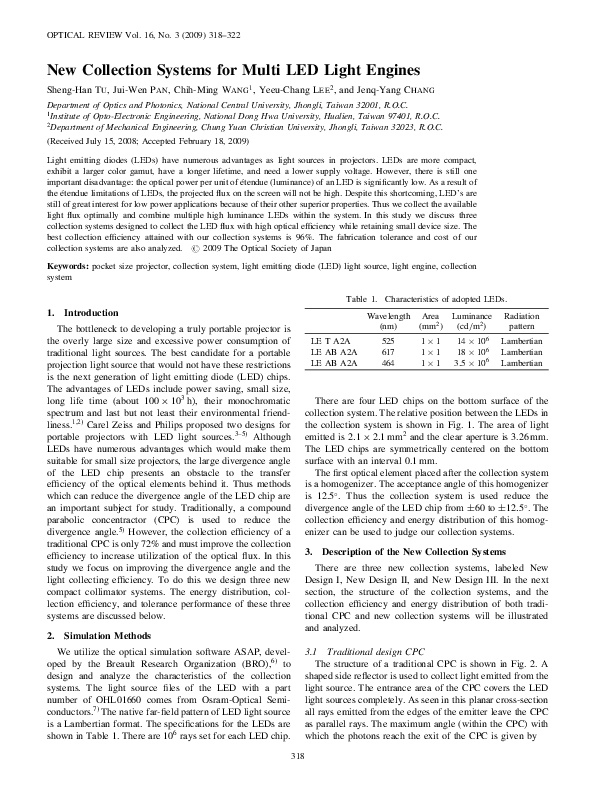 (PDF) New collection systems for multi LED light engines