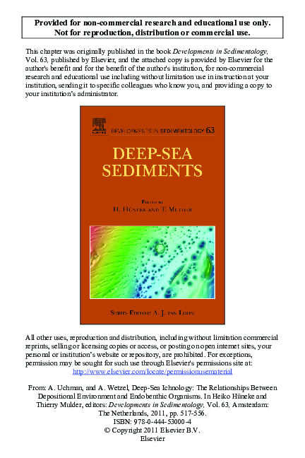 (PDF) Deep-Sea Ichnology: The Relationships Between Depositional ...