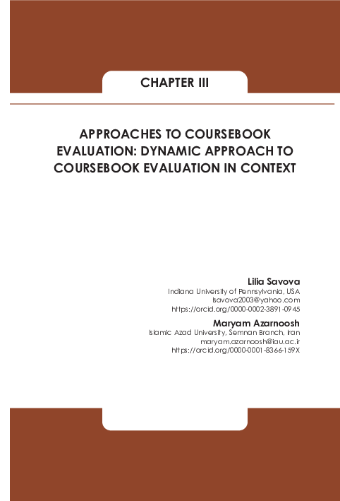 (PDF) APPROACHES TO COURSEBOOK EVALUATION: DYNAMIC APPROACH TO ...