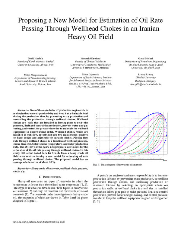 (PDF) Proposing a New Model for Estimation of Oil Rate Passing Through ...