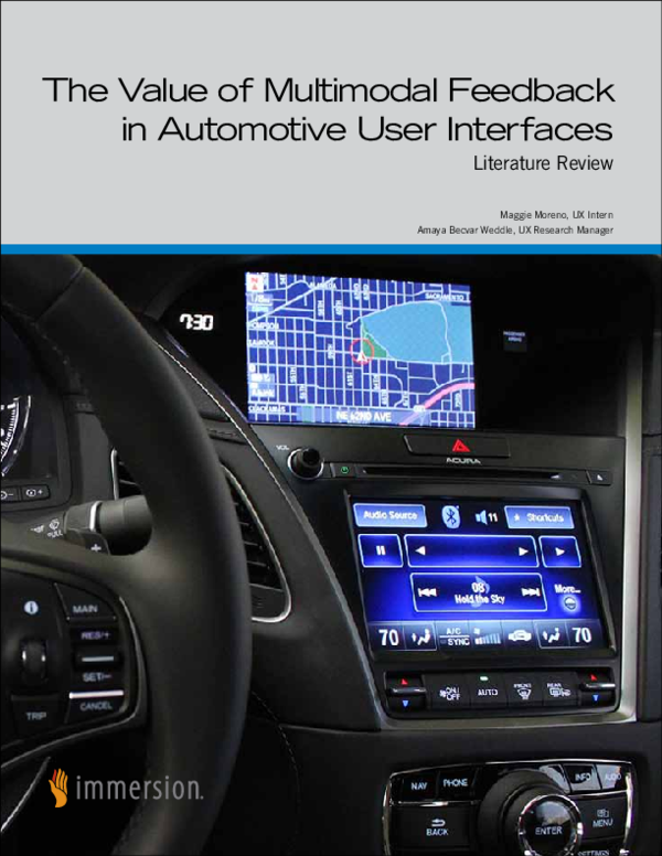 (PDF) The Value of Multimodal Feedback in Automotive User Interfaces ...