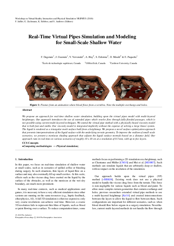 (PDF) Real-Time Virtual Pipes Simulation and Modeling for Small-Scale ...