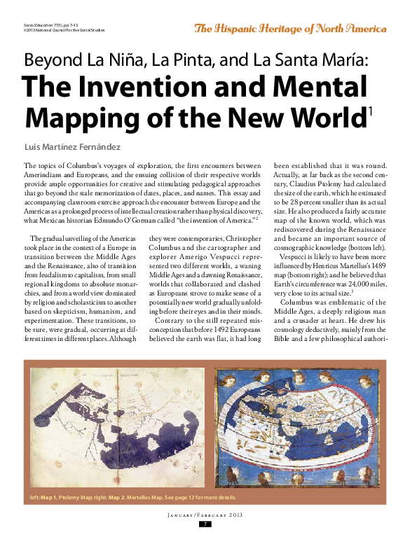 (PDF) Beyond La Nina, La Pinta, and La Santa Maria: The Invention and ...