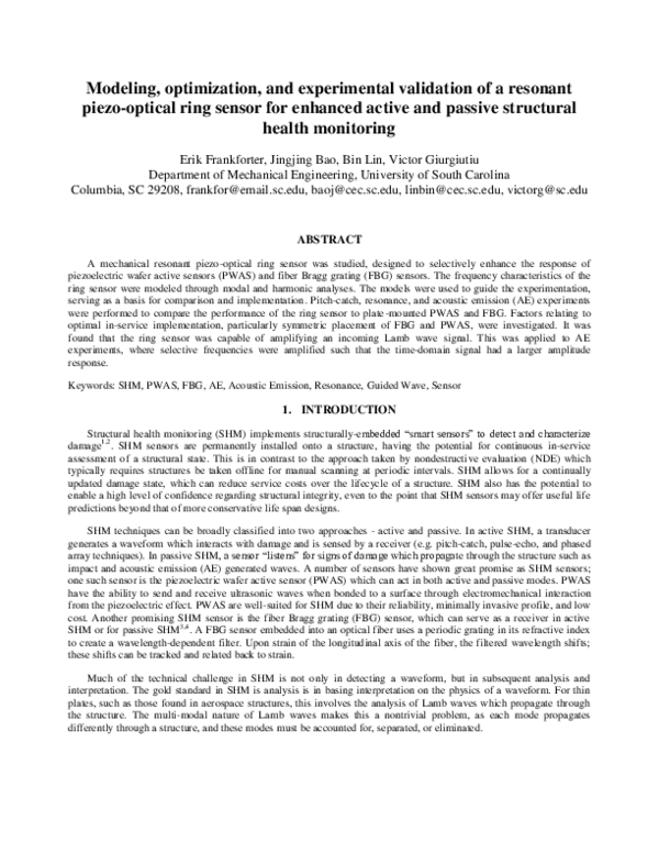 (PDF) Modeling, optimization, and experimental validation of a resonant ...