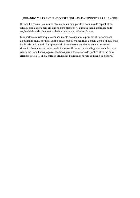 (PDF) Jugando y Aprendiendo Español - Para Niños De 03 a 10 Años