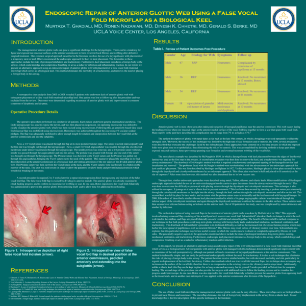 (PDF) Endoscopic Repair of Anterior Glottic Web Using a False Vocal ...