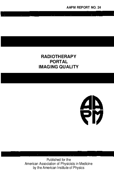 (PDF) Radiotherapy Portal Imaging Quality Radiotherapy Portal Imaging ...