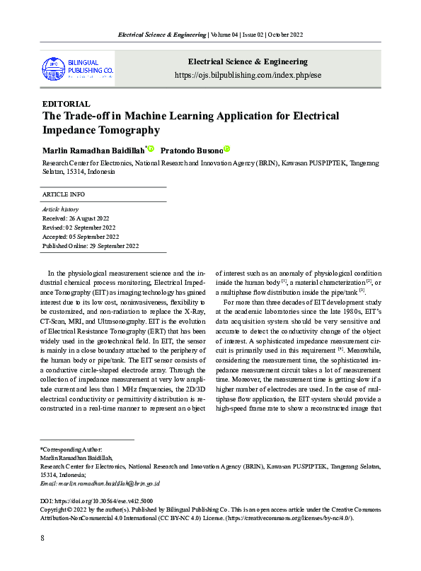 (PDF) The Trade-off in Machine Learning Application for Electrical ...