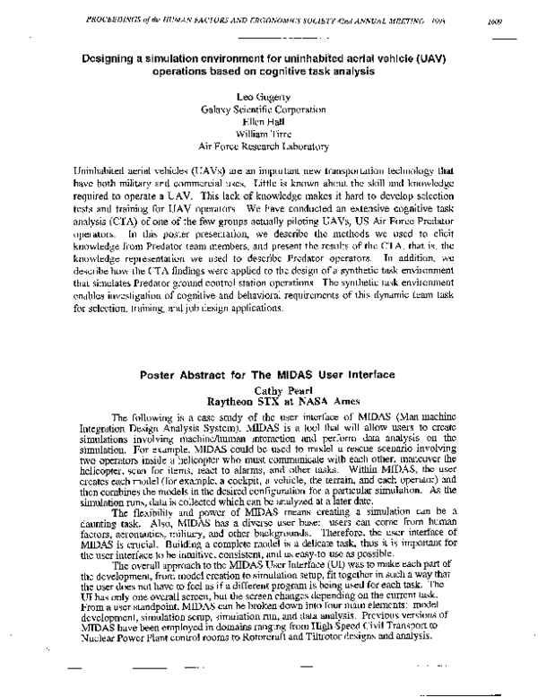 (PDF) Designing a Simulation Environment for Uninhabited Aerial Vehicle (UAV) Operations Based ...